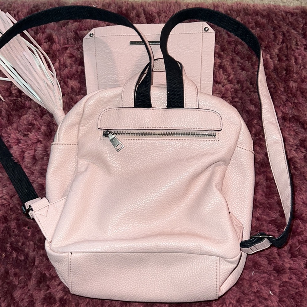 Steve Madden Btampa Pebble Pale Pink Backpack - Gem